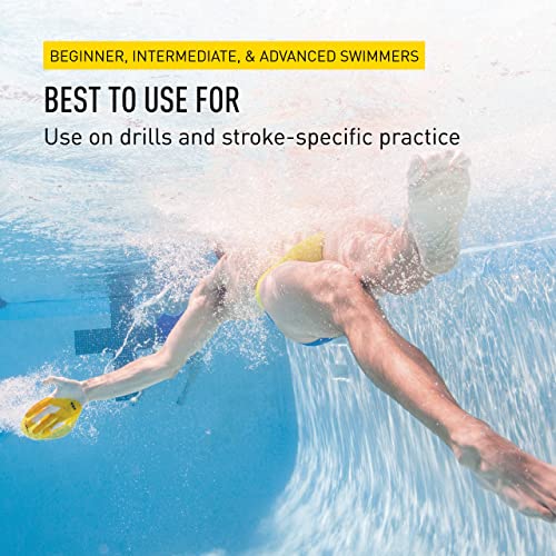 FINIS Iso Strapless Isolation Paddles - Swim Paddles for Lap Swimming - Swimming and Pool Accessories for Swim Training - Swim Gear for Beginners to Triathlon Athletes