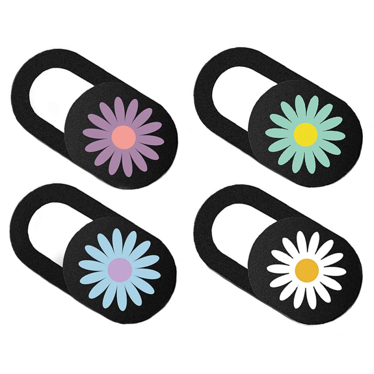 Mobestech 12 Pcs Camera Privacy Cover Camera Protection Sticker Decorative Stickers Milk Carton Water Bottle Camera Cover Slide Blocker Computer Camera Laptop Slider Flat Protector
