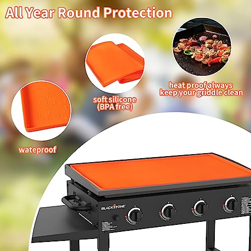 Silicone Protective Cover for 36" Blackstone Griddle,Heavy Duty Food Grade Silicone Grill Mat, Protect Griddle from Rodents, Insects, Debris, and Rust,All Season Cooking Protective Cover