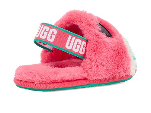UGG Kids T Fluff Yeah Watermelon STUFFIE Slipper, 10 US Unisex Toddler