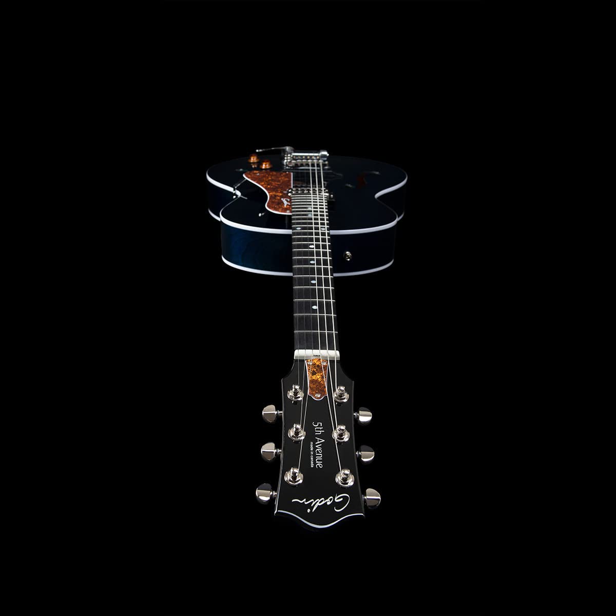 Godin 6 String Electric Guitars, Right Hand, Indigo Blue, Hollow-Body (050956)