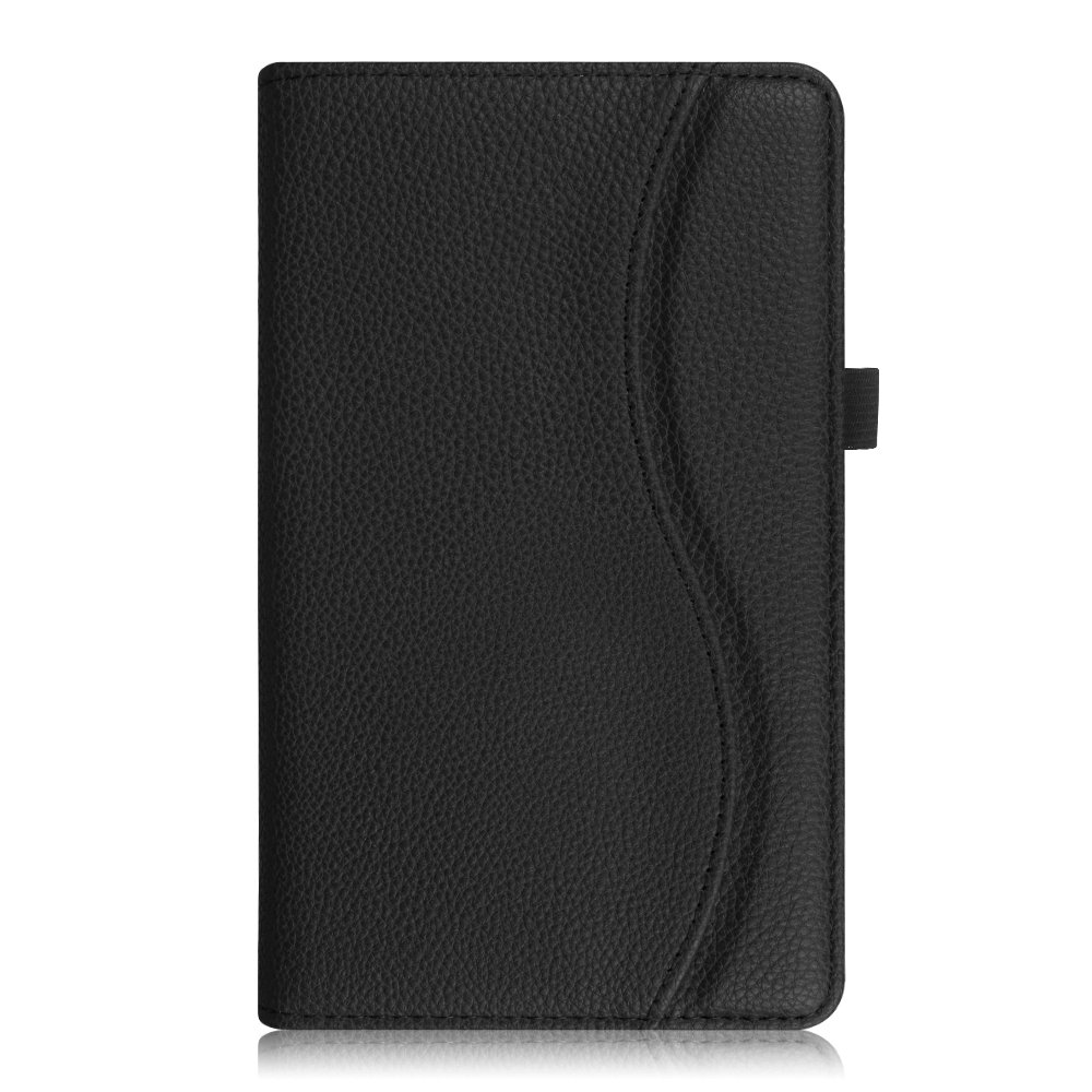 Fintie Case for Amazon Fire HD 8 Tablet (7th and 8th Generation Tablets, 2017 and 2018 Releases) - [Multi-Angle Viewing] Folio Stand Cover with Pocket Auto Wake/Sleep, Black