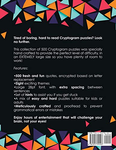Ultimate Cryptograms: 500 Large Print Puzzles to Sharpen Your Mind