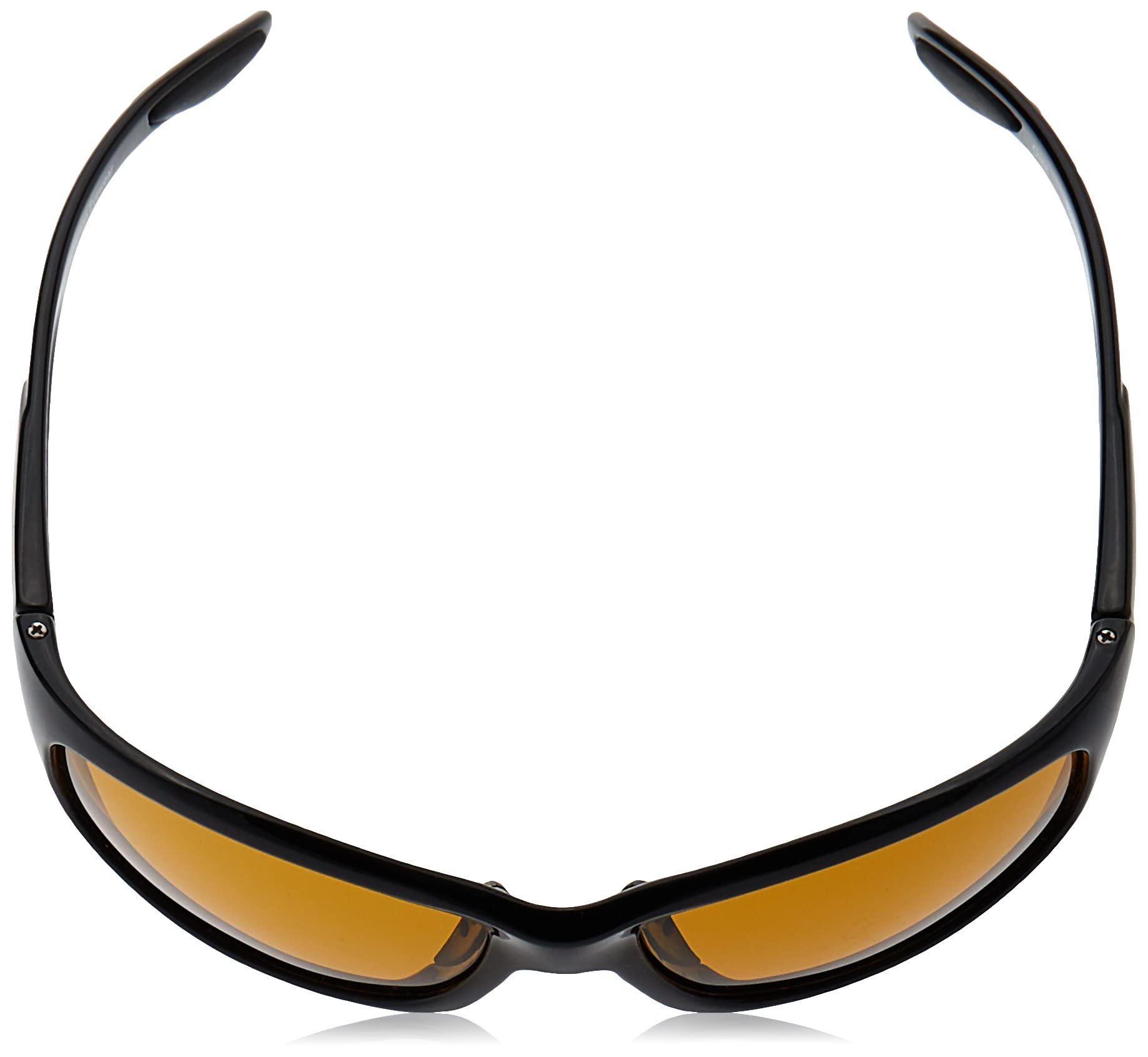 Fisherman Eyewear Riptide Sunglass, Black Frame, Amber Polarized Lens, Medium/Large