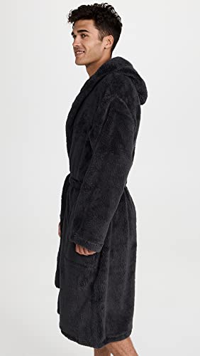 UGG Mens Beckett Bathrobe, Ink Black, Medium-Large US