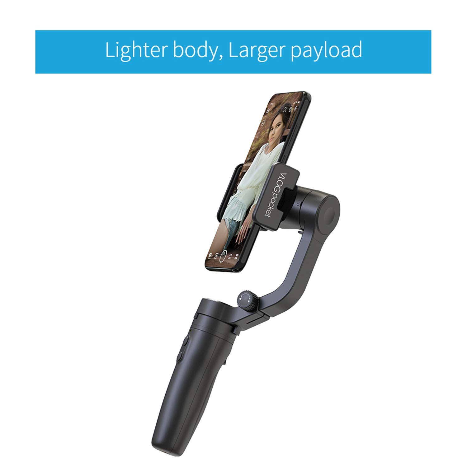 FeiyuTech Vlog Pocket Handheld Phone Gimbal Smartphone Stabilizer for iPhone12/11/X/Xs/XR/8/7Plus/6,Xiao Mi,Samsung Huawei Android iOS Smartphones,Max 0.53lb,Phone Width 42to88mm,Official-Authorized