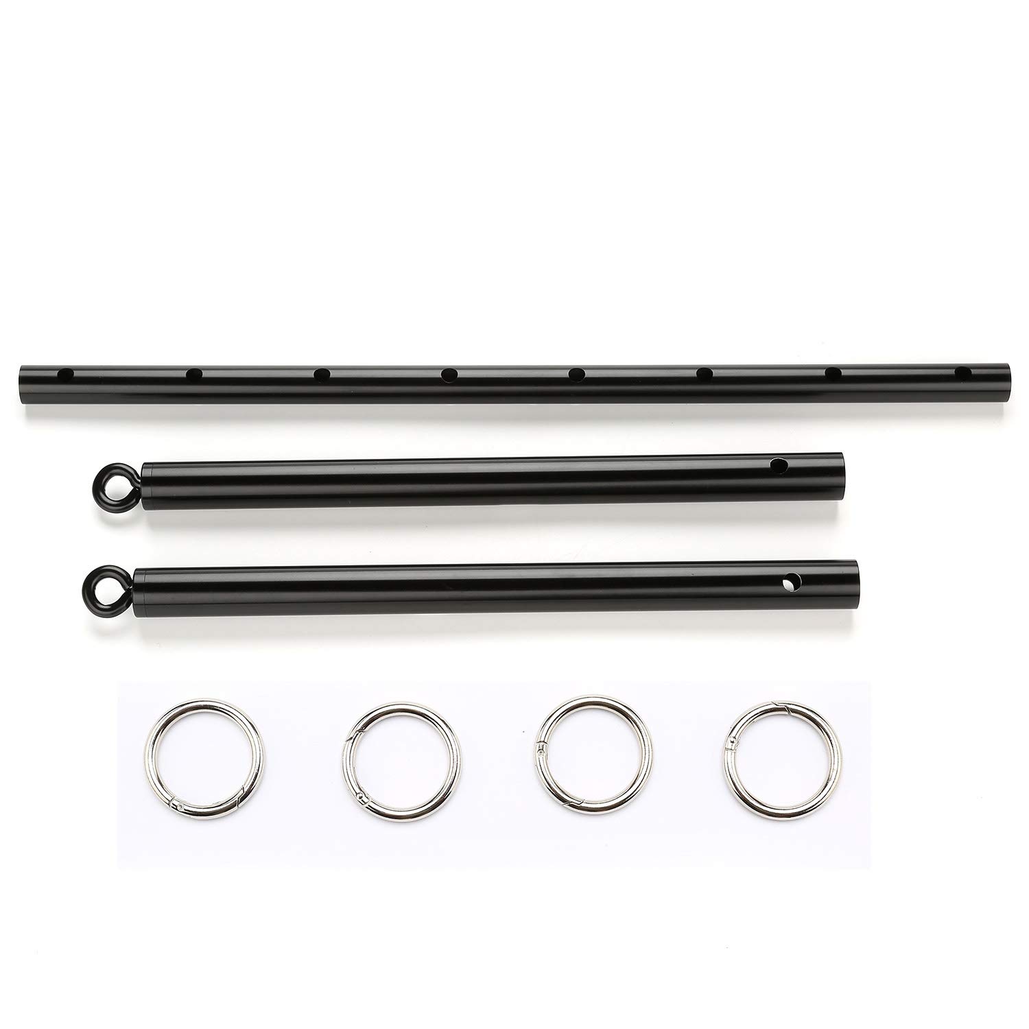 EXREIZST 2 Black Spreader Bar Expandable Adjustable Exercise Sports Training Set