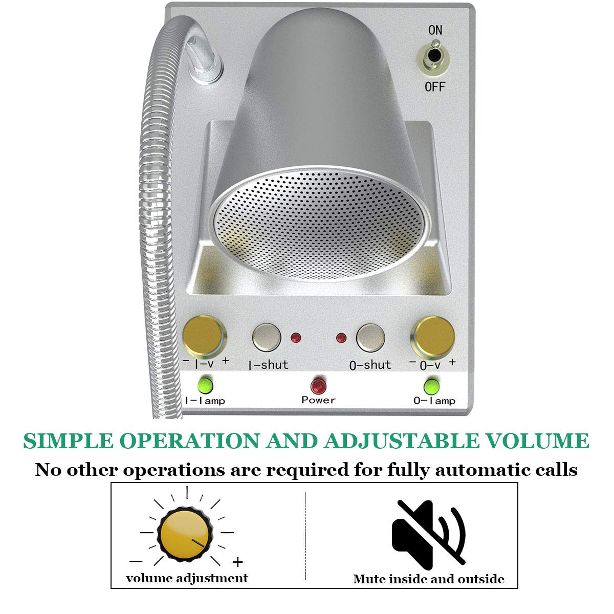 Retekess TW105 Intercom System for Buiness,Two Way Intercom,Anti Interference,Loud Sound,for Office,Shop,Restaurant(2 Pack)