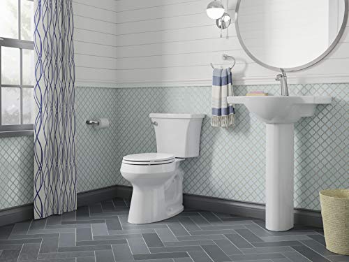 KOHLER K-45800-4-CP Alteo Handle Single Hole or Centerset Bathroom Faucet with Metal Drain, One Size, Polished Chrome