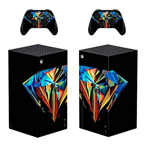 FELIPE SEIJI KUBA Vinyl Skin Sticker Cover Decal for Microsoft Xbox Series X Console and Remote Controllers multi color HD Printing