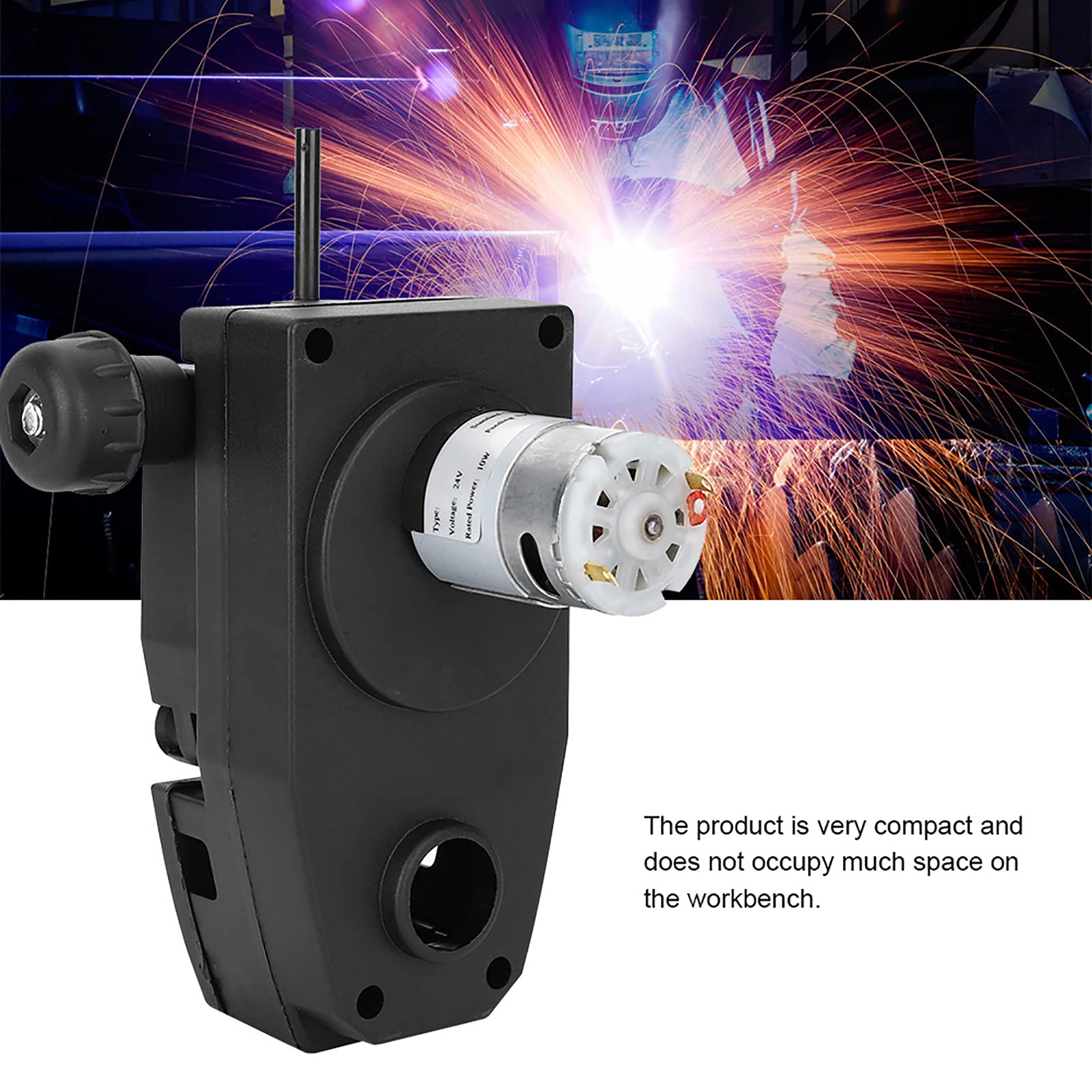 Hztyyier Welder Wire Feeder, 0.6-1.0mm Mig Welder Roll Wire Feed Motor Wire Feeder Machine DC 24V Durable Soldering Wire Feeder 10W for Soldering Assistant Machine