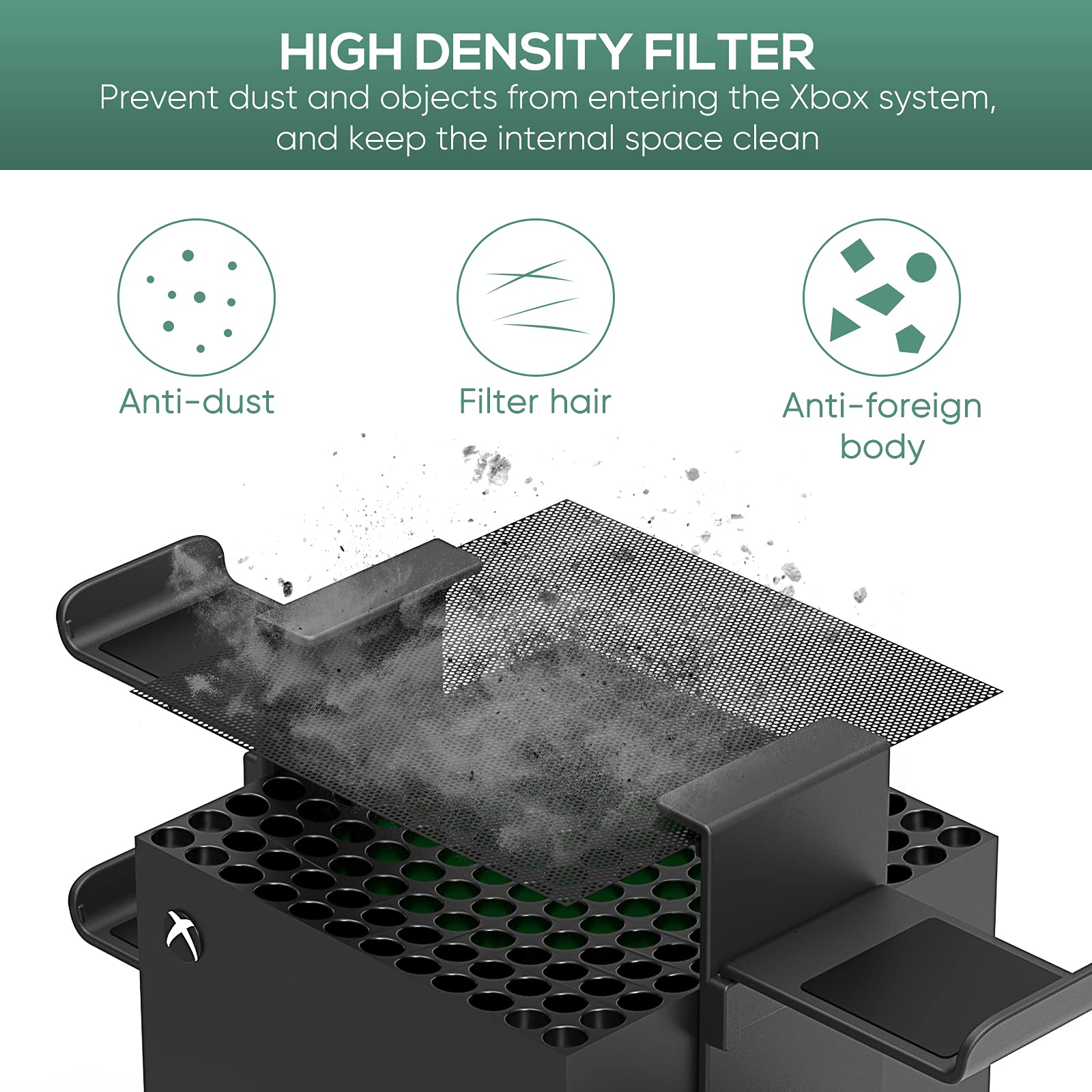 FASTSNAIL Controller Holder with Dust Cover for Xbox Series S