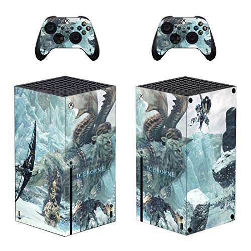 FELIPE SEIJI KUBA Vinyl Skin Sticker Cover Decal for Microsoft Xbox Series X Console and Remote Controllers Ice Born HD Printing