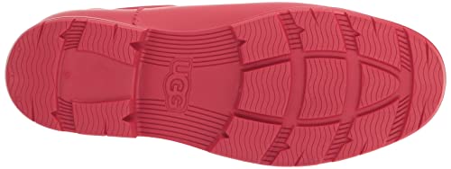 UGG Women's Droplet Rain Boot, Samba RED, 8