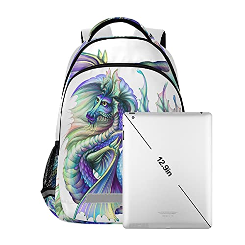 panksolu Dragon Backpack 16 Inch Laptop Water-resistant Bookbags Reflective Design Travel School Bag Casual Durable Daypack for Student with Adjustable Buckles…