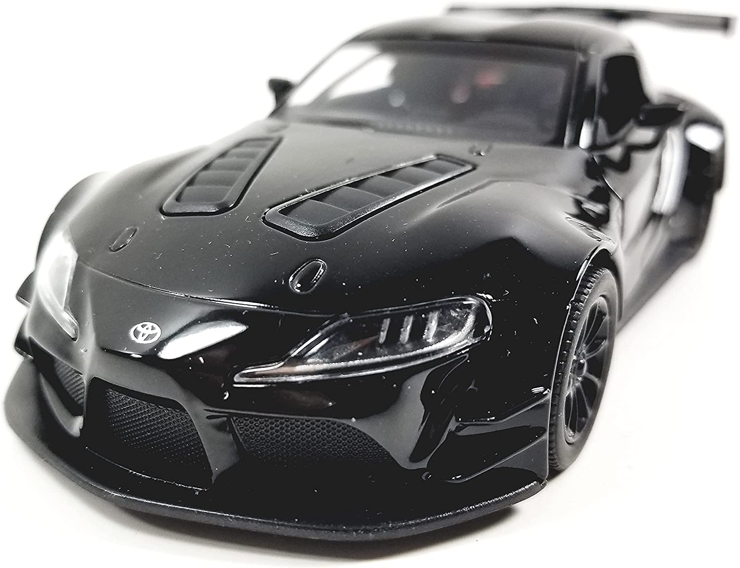KiNSMART Toyota GR Supra Concept Racing Edition 5" 1:36 Scale Die Cast Metal Model Toy Car (SetOf4) w/Pull Back Action