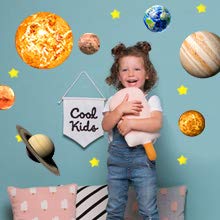 Glow in The Dark Planets - Solar System Wall Stickers for Kids - Glowing Decals for Walls