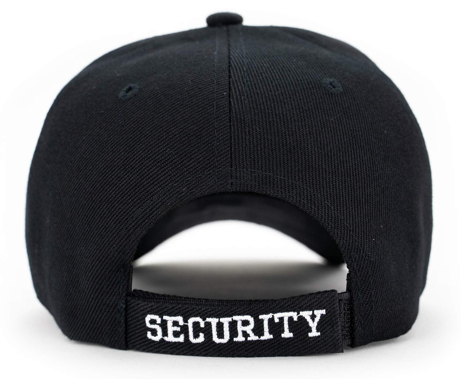 First Class Security Cap with ID On Front, Peak and Back (White Security ID)
