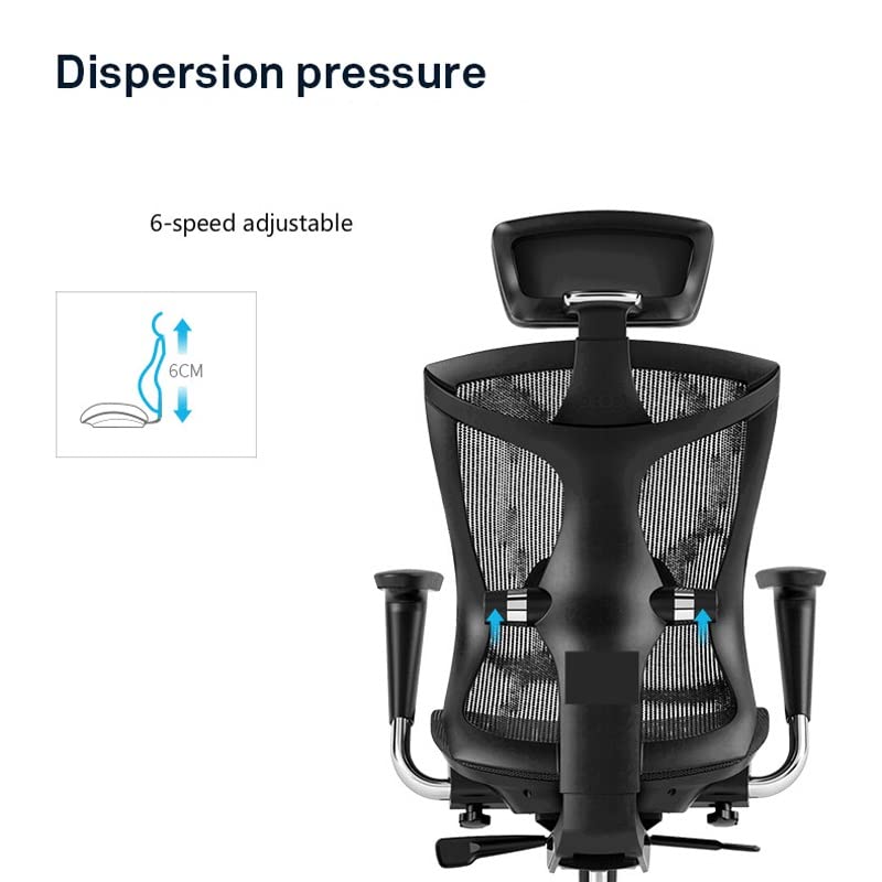 LUKEO Ergonomic Computer Chair Home Waist Engineering Office Chair E-Sports Seat Human Design Multi-Function Adjustment