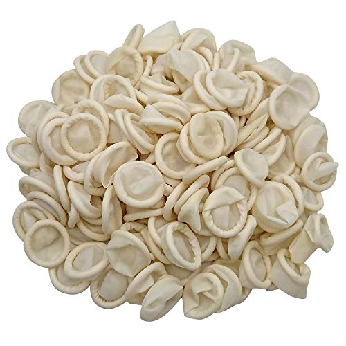 Medium Latex Finger Cots Anti Static Rubber Fingertip Protective Finger Cots for Electronic Repair, Handmade Apply, 444 Pcs