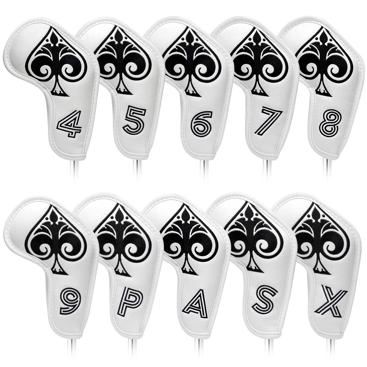 Golf Iron Cover Golf Club, iron Club Head Covers Headcovers fits for Ping, Taylormade Mizuno, Golf Iron Accessories for Men/Women