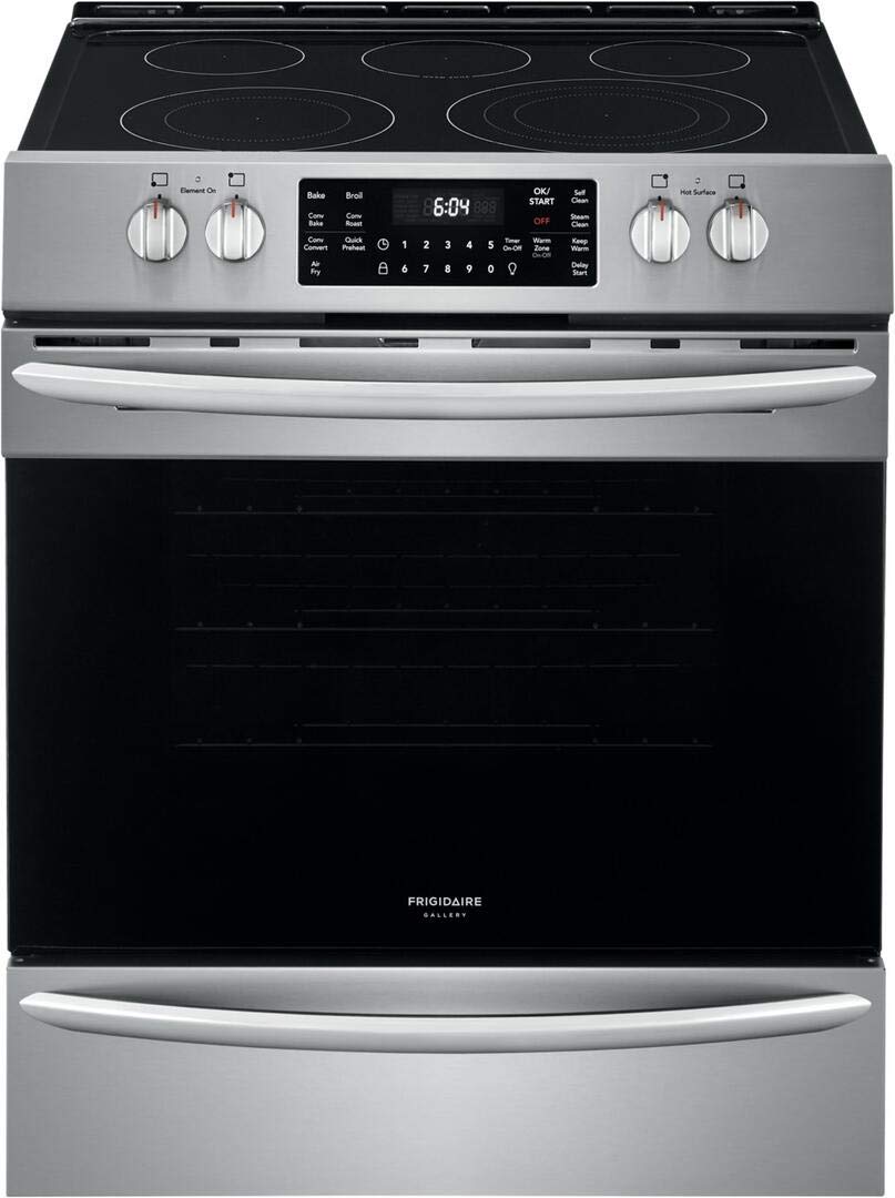 Frigidaire FGEH3047VF Gallery Series 30" Electric Range with 5 Elements, 5.4 Cubic ft. Capacity Convection Oven, in Stainless Steel