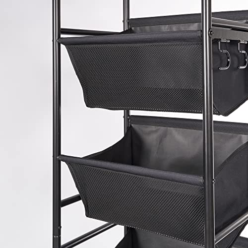 neatfreak 6-Tier Vertical Storage Organizer For Pantry, Shed & Garage Free Standing Garage Organization and Storage System - Heavy Duty Storage Bin Shelf