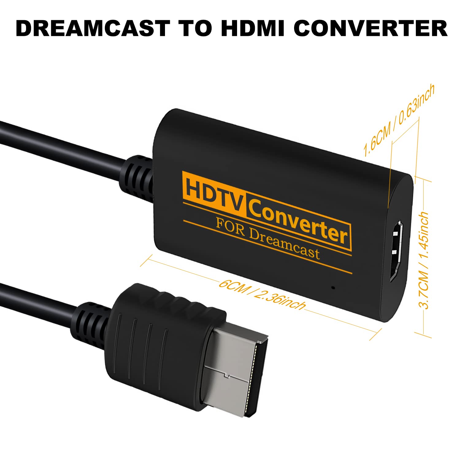 Jadebones Dreamcast to HDMI Adapter, Dreamcast RGB Signal to HDMI Converter for Sega Dreamcast Console