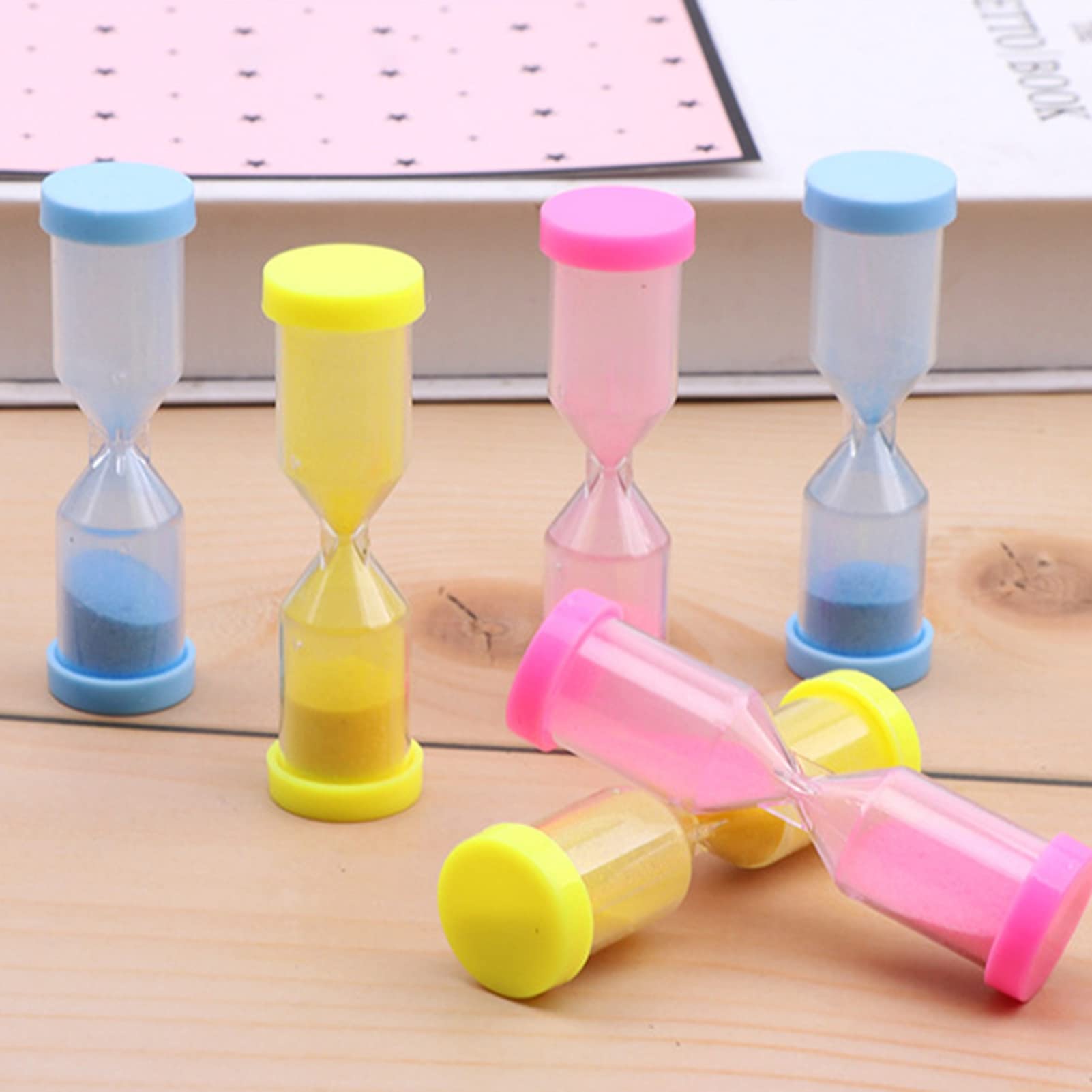 Hourglass Sand Timer 20 Secs, Random Colors Small Sand Clock Count Down Sandglass Timer Toy Random Color 1 Pack
