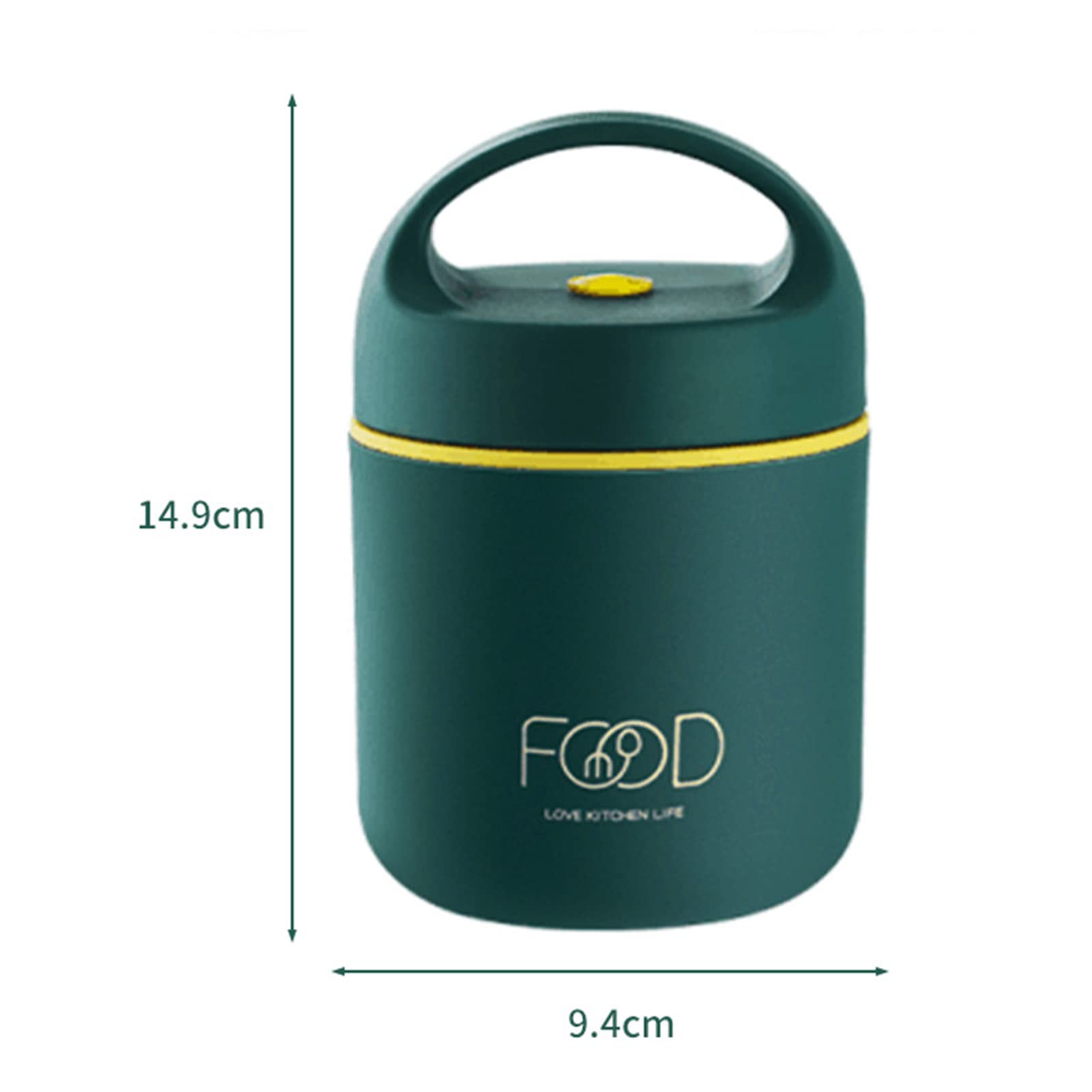 Insulated Soup Cup with Spoon ​Stainless Steel Portable Lunch Cup for Containing Food and Drink
