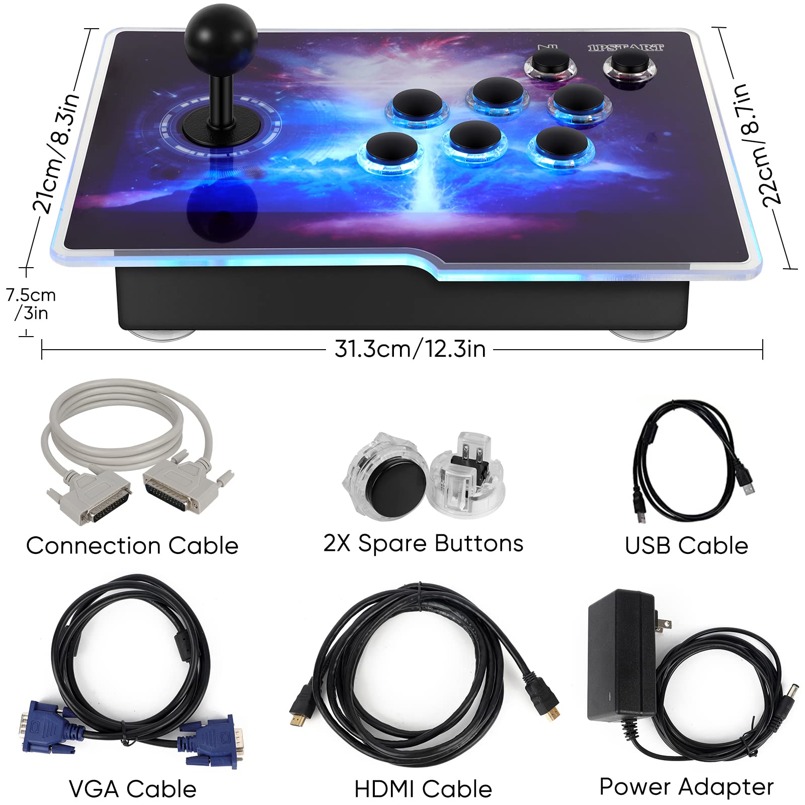 Krayet [6666 HD Arcade Games] Pandora Game Arcade WiFi Function Arcade Game Console 3D Retro Video Arcade Game Console with 6666 Retro Games for PC/Laptop/TV, Search/Hide/Pause/Delete Games