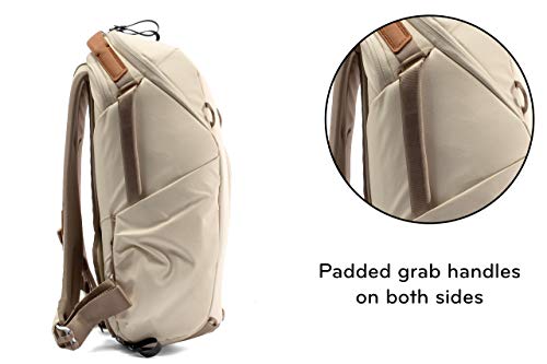 Peak Design Everyday Backpack Zip 15L Bone, Carry-on Backpack with Laptop Sleeve (BEDBZ-15-BO-2)