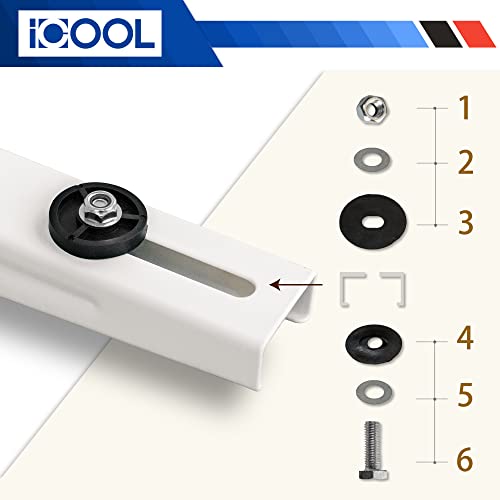 ICOOL Mini Split Wall Mounting Bracket for 9000-36000 BTU Universal Ductless Air Conditioners, Heat Pumps, Compressors & HVAC Systems, Outdoor Heavy Duty Foldable Wall Mount Condenser Bracket