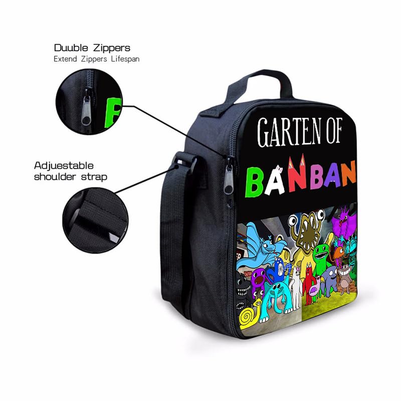 Garten of Banban School backpack with Pencil Boxes and Lunch Boxes for Kids 3Pcs Toddler Backpack School Bags Bookbag