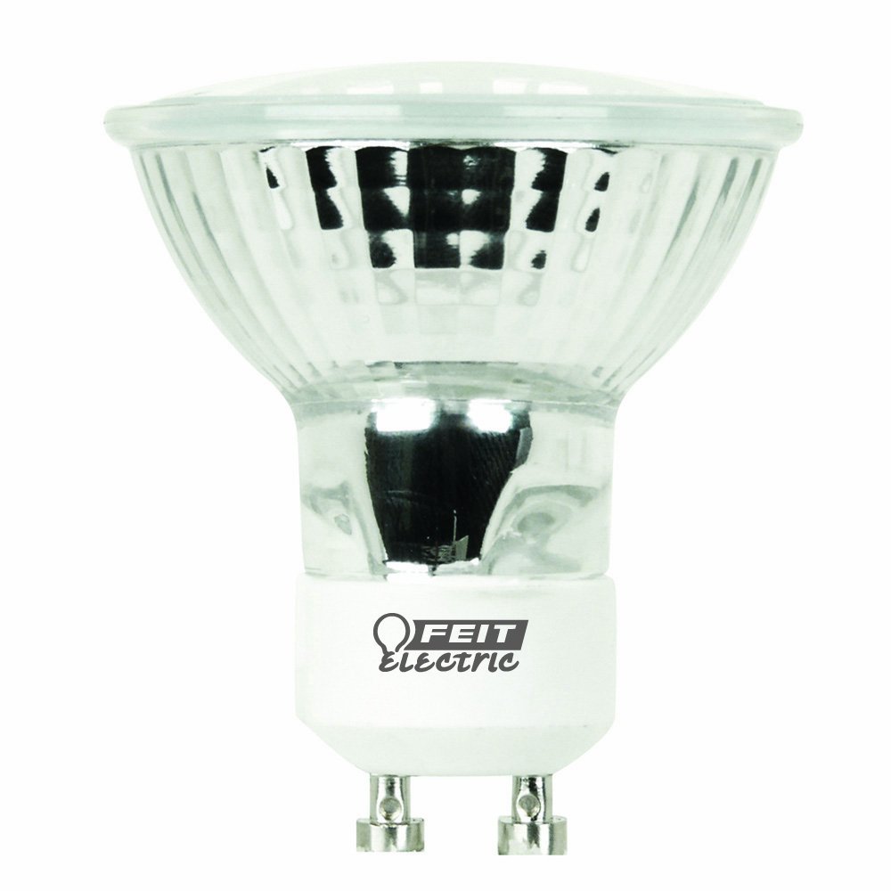 Feit Electric BPQ50MR16/GU10 50-Watt Halogen Reflector Flood Bulb with GU10 Base, Clear