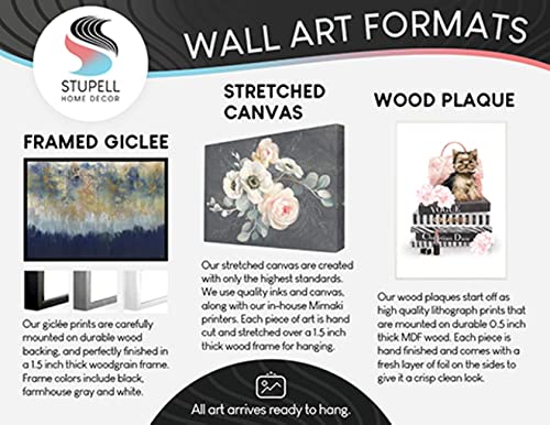 Stupell Industries Abstract Stripe United States of America Map Grey Framed Wall Art, 30 x 24, Blue