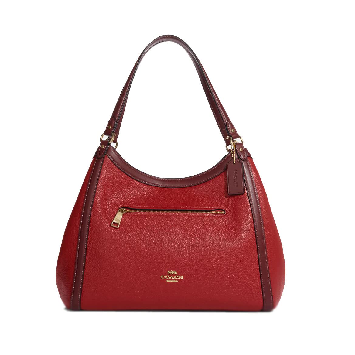 Kristy Shoulder Bag In Colorblock Signature Canvas (IM/Red Apple Multi)