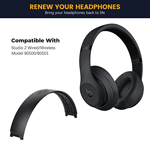 Studio 2 Headband OEM Quality B0501 Replacement Parts Accessories Compatible with Beats by Dre Studio 2 Wireless/Wired (Model B0500/B0501) Headphones (Matte Black)
