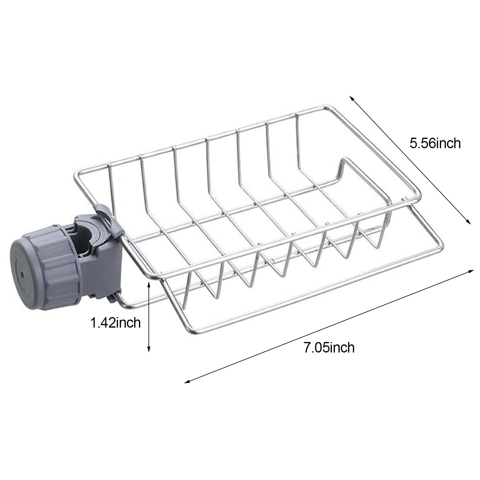 hautllaif Sponge Holder for Kitchen Sink,3-in-1 Drain Rack Storage Holder Shelf Sponge Soap Cloth Holder for Kitchen Sink Faucet,with Microfiber Sponge and Dish Towel