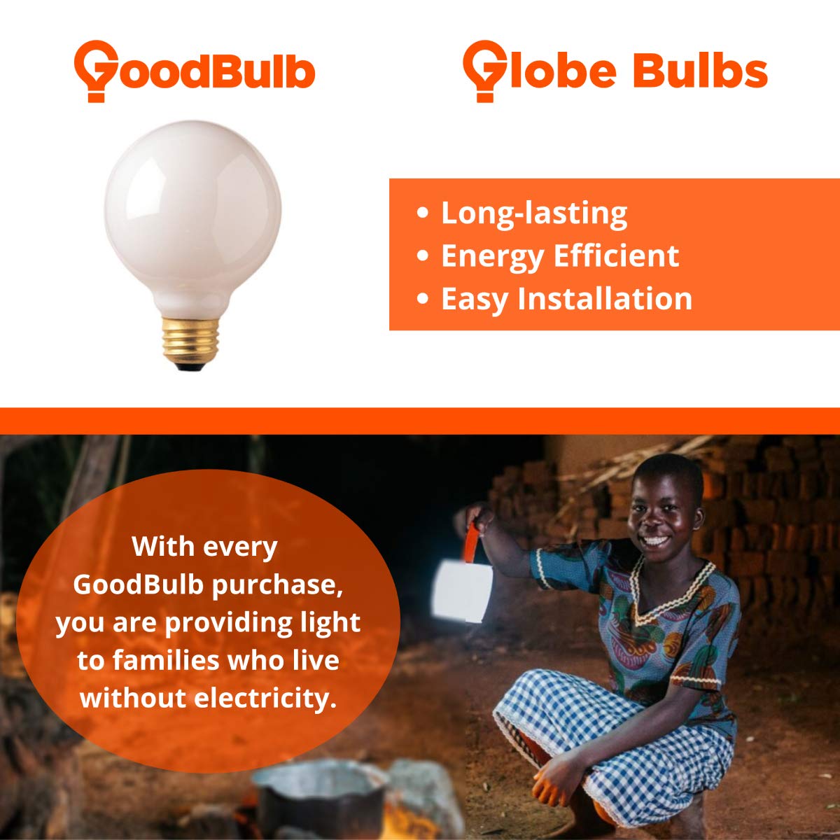 GoodBulb 40 Watt G25 Globe Light Bulbs | Frosted Finish Medium E26 Base 2700K Warm White Light Color Dimmable 40W 550 Lumens | Incandescent Light Bulbs (Pack of 10 Bulbs)