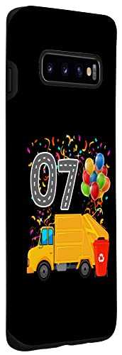 Galaxy S10 Happy O7 Birthday Rear Loader Garbage Truck Case