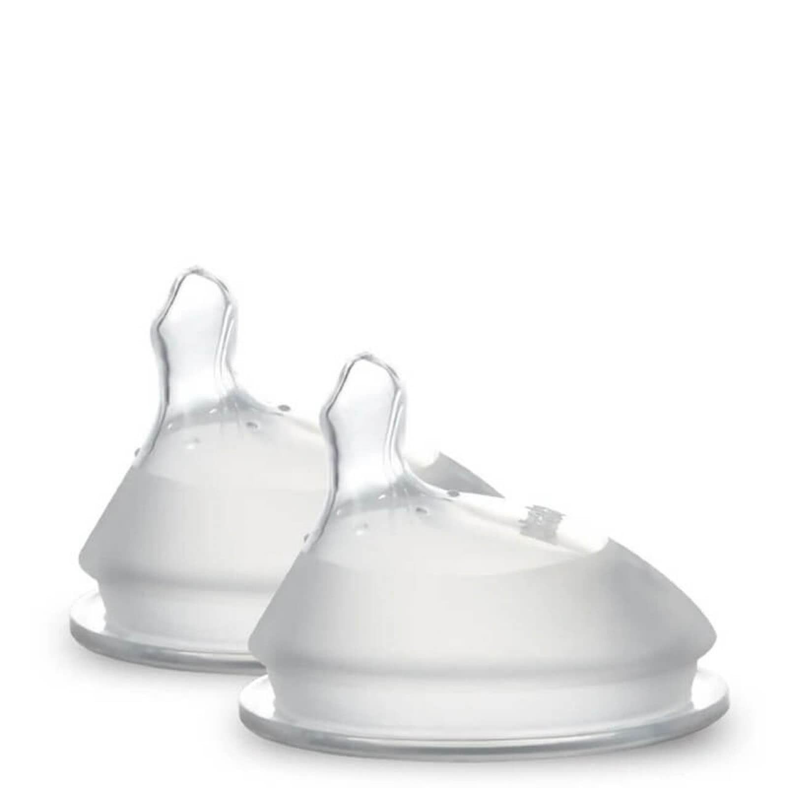 haakaa Gen.3 Silicone Orthodontic Bottle Nipple - Teat Attachment Compatible with Baby Bottles (Glass/Silicone)-Medium Flow - 2 pcs.