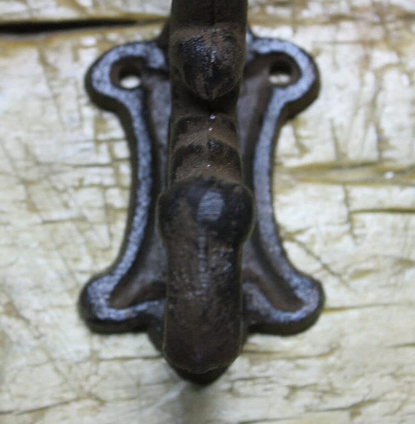 New 4 Cast Iron Heavy Duty Style Coat Hooks Hat Hook Rack Hall Tree Restoration XLLL0600IMPPPP