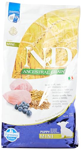 Farmina Natural & Delicious Ancestral Low Grain Lamb & Blueberry Mini Puppy 15.4#