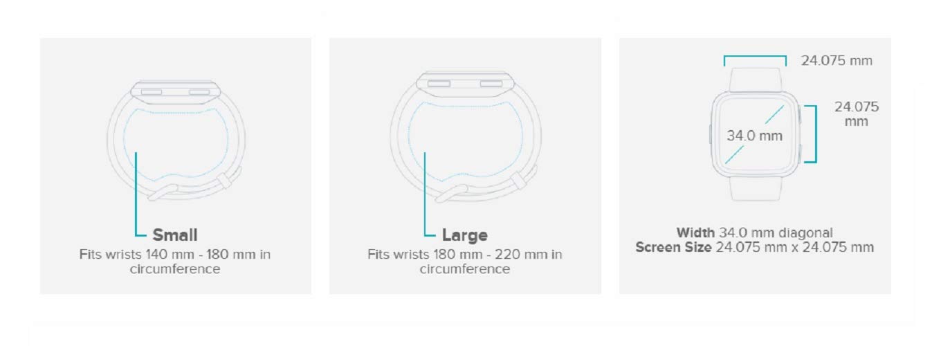 Fitbit Versa Special Edition Smart Watch, Lavender Woven, One Size (S & L Bands Included)