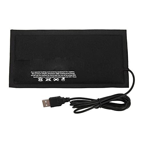 plplaaoo Reptile Heating Pad,Constant Temperature Under Tank Terrarium Warmer Heating Mat, Adjustable Temperature Under Tank Terrarium Heater, Heat Mat for Turtle Snake Frog Lizard Small Animals(L)