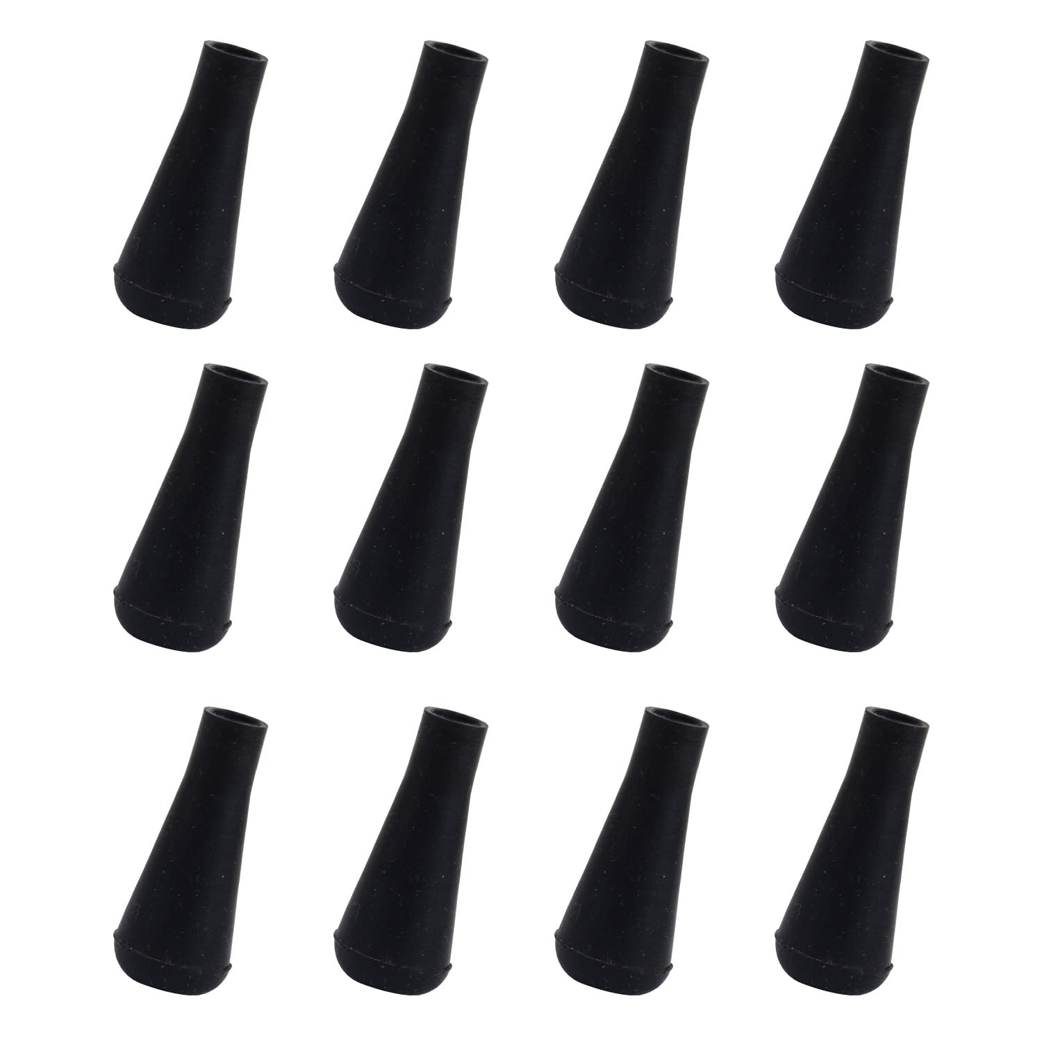 FENJANER Archery Soft Rubber Arrowheads Practice Safety Arrow Tips Hunting Game(Pack of 12) (Black)