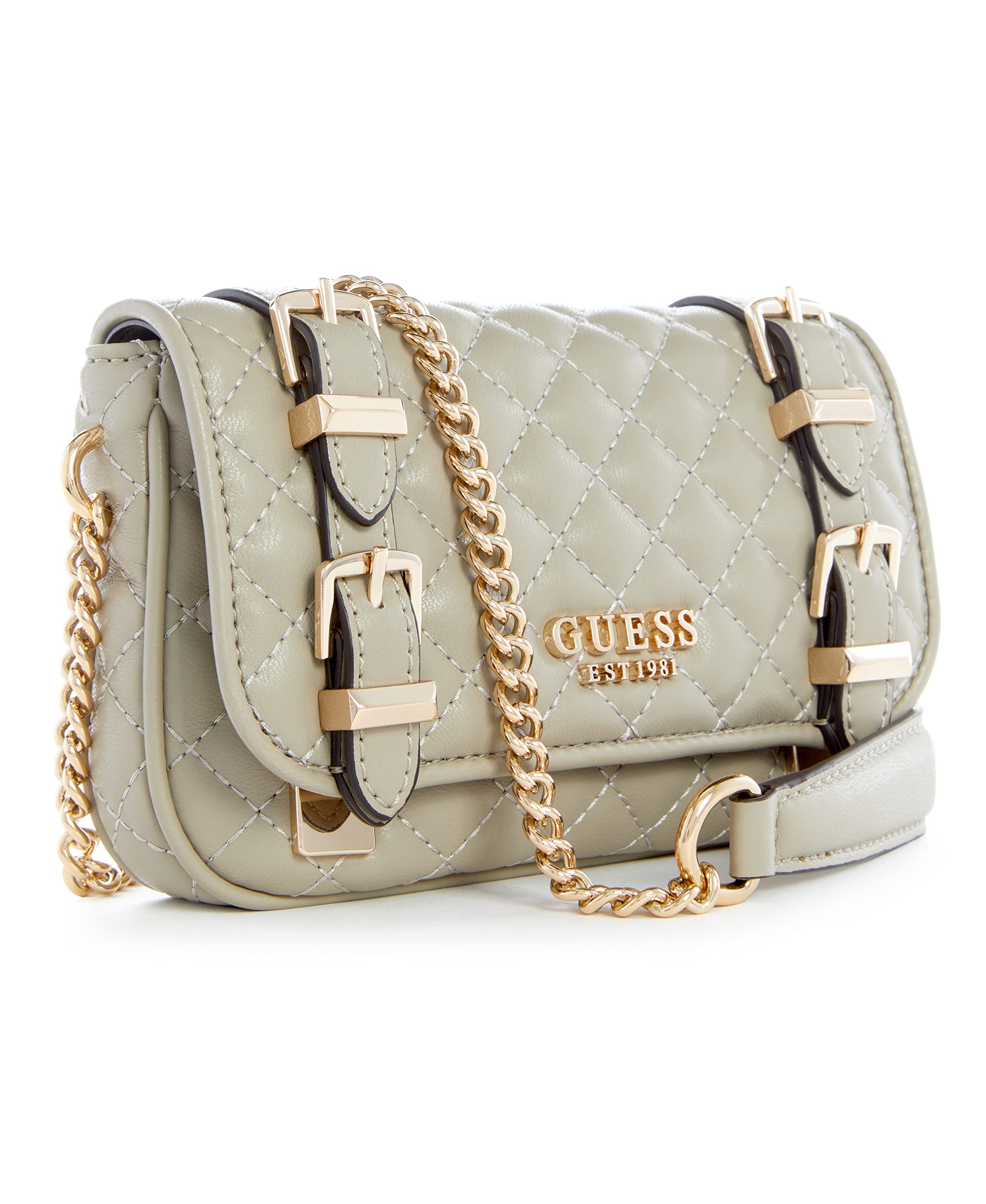 GUESS Adam Mini Crossbody Flap, Pale Rose