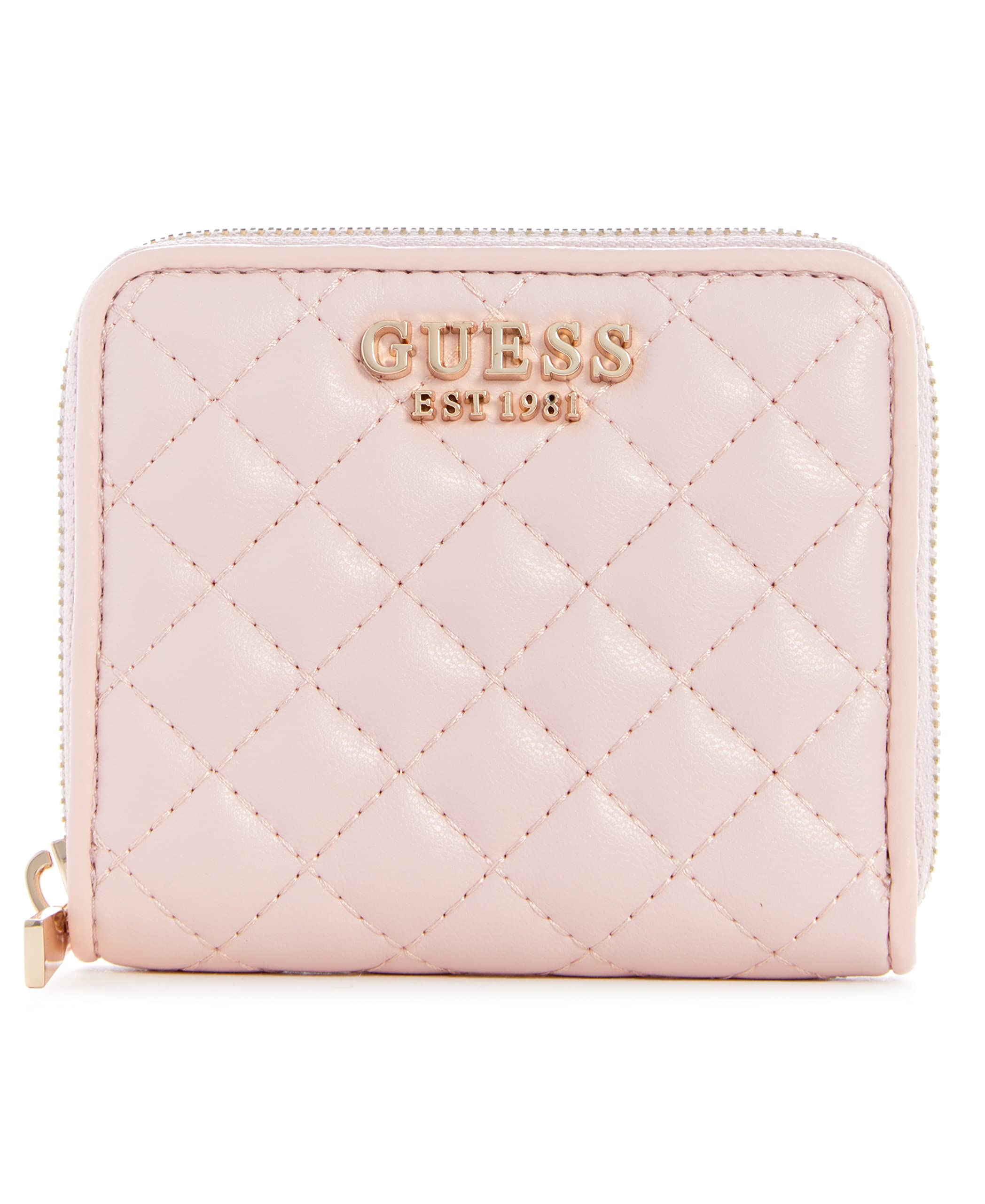 GUESS Adam Small Zip Around Wallet, Pale Rose