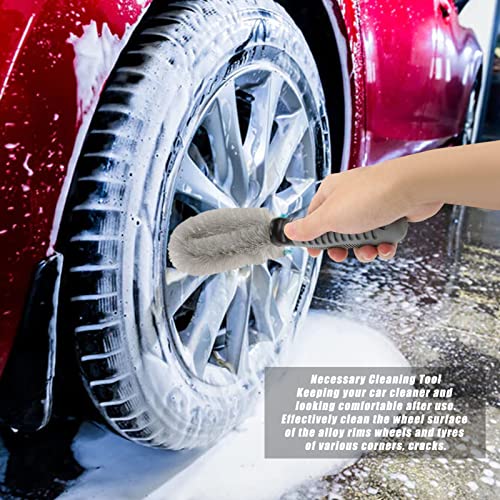 Soft Wheel Brush, Car Soft Wheel Tire Cleaner Brush Interior Exterior Universal for Home Motorcycles